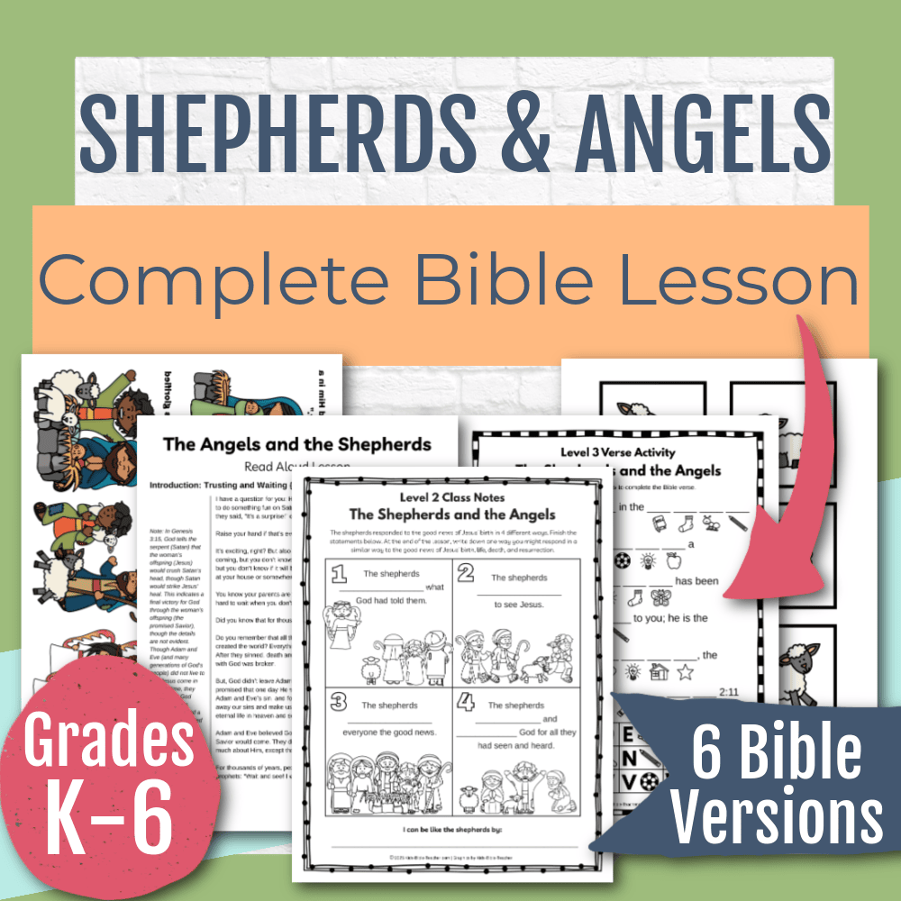 The Shepherds and the Angels Complete Bible Lesson – Kids Bible Teacher