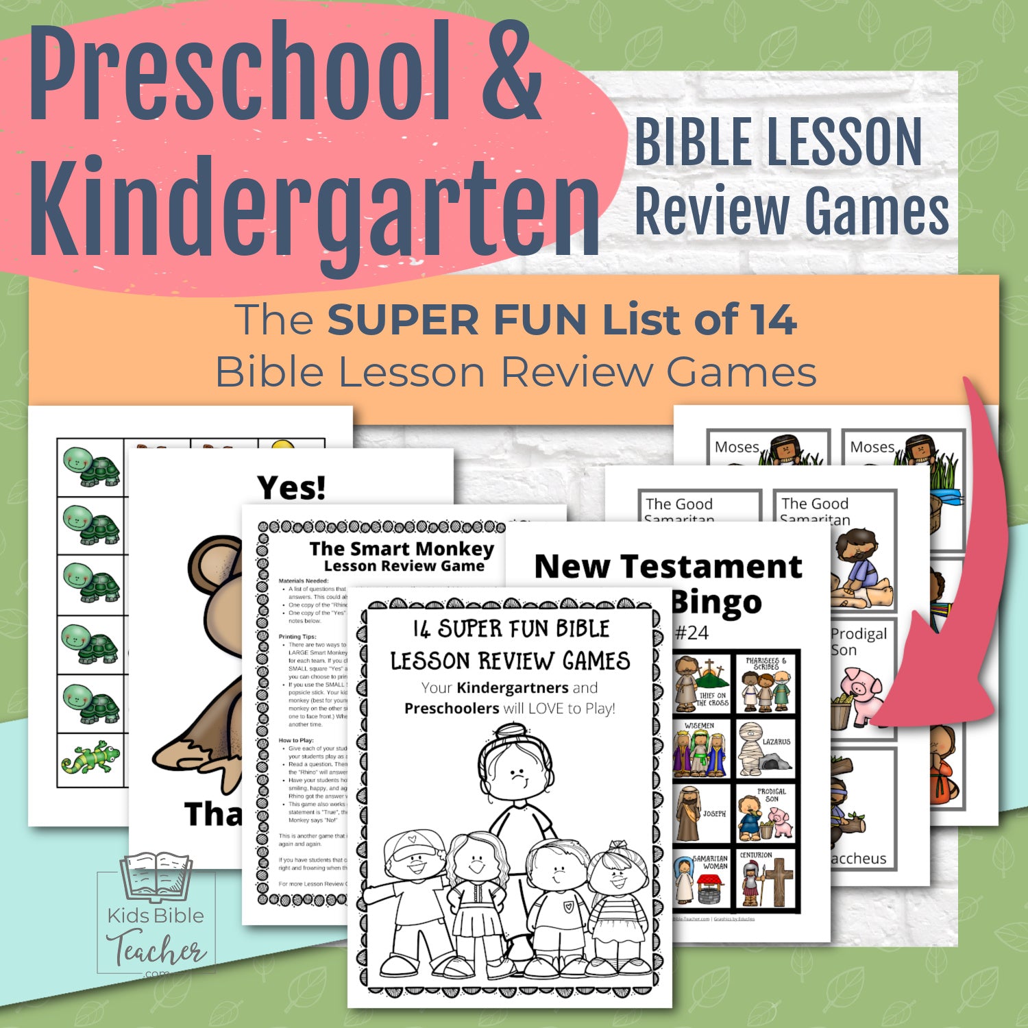14 SUPER FUN Bible Lesson Review Games for Preschool and Kindergarten ...