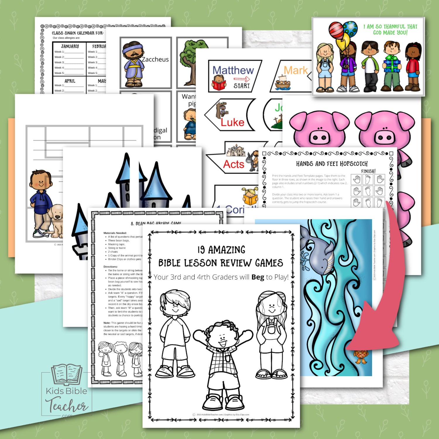 The Ultimate Bible Teacher's Printable Resource Bundle for 3rd and 4rt ...