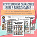 Bible Bingo New Testament Characters - Bible Games for Youth – Kids ...