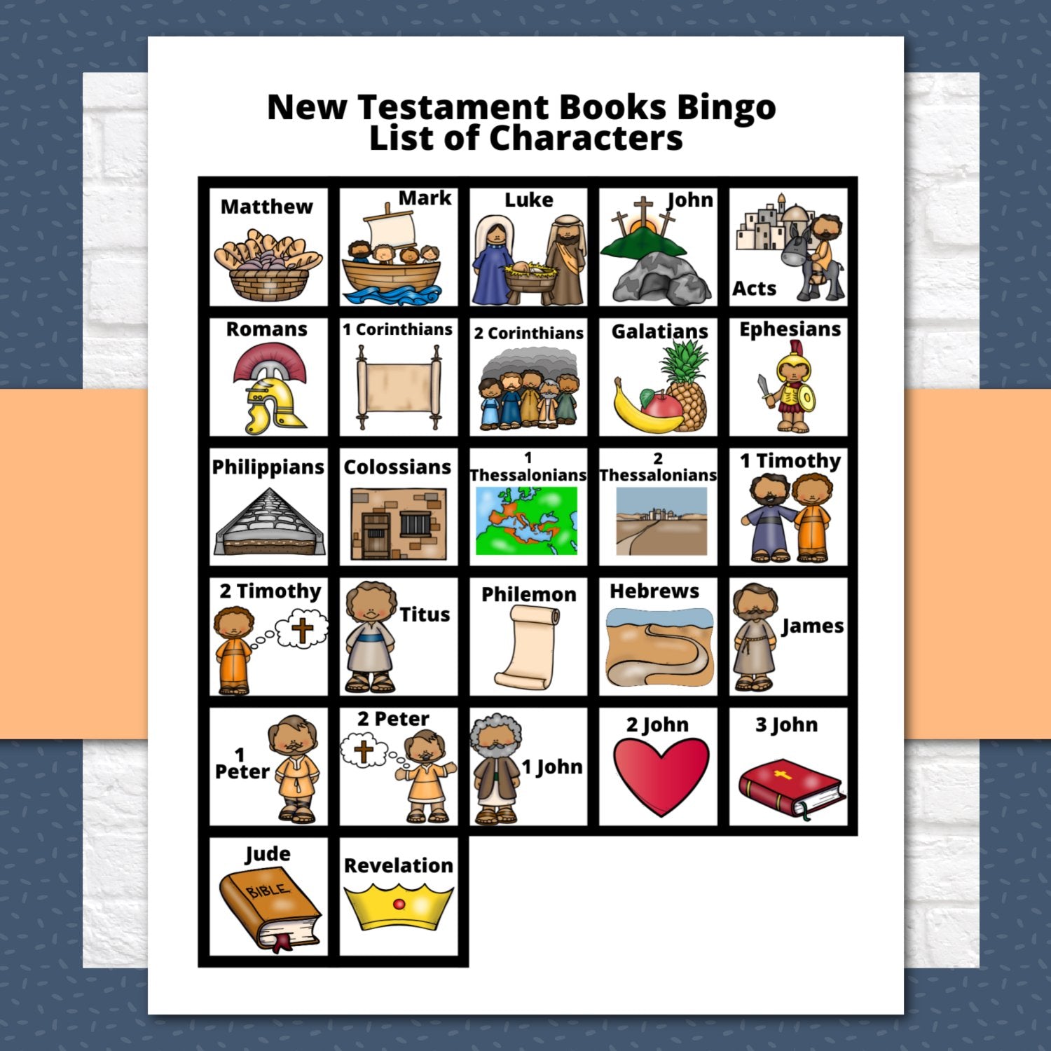 Bible Bingo - New Testament Bible Games for Youth – Kids Bible Teacher