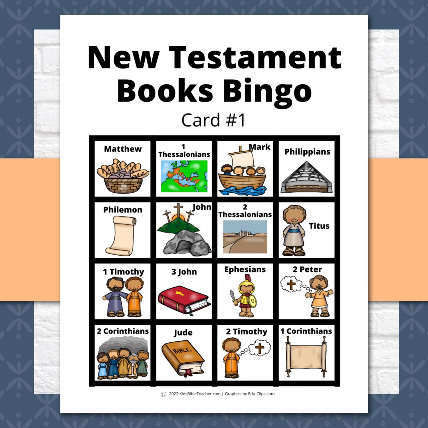 Bible Bingo - New Testament Bible Games for Youth – Kids Bible Teacher