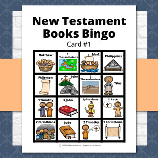 Bible Bingo - New Testament Bible Games for Youth – Kids Bible Teacher