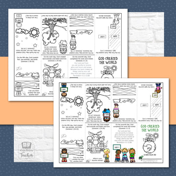 Creation Mini Book Craft – Kids Bible Teacher