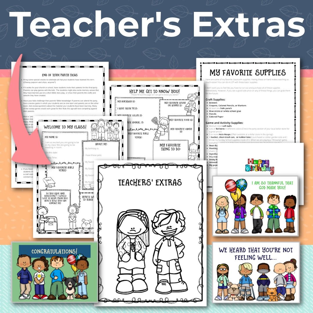 The Ultimate Bible Teacher's Printable Resource Bundle for 3rd and 4rt ...