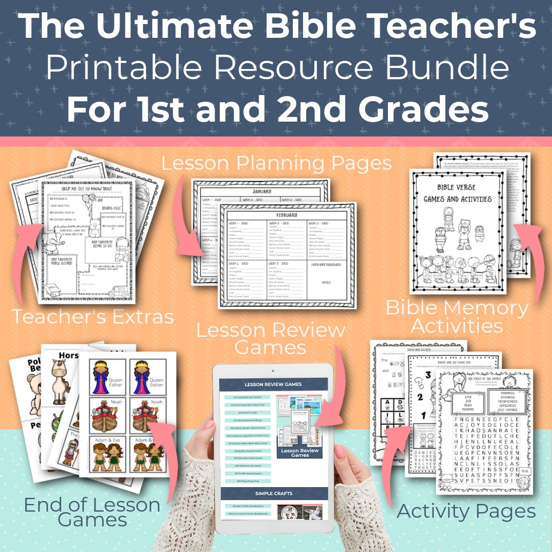 The Ultimate Bible Teacher's Printable Resource Bundle for 1st and 2nd ...