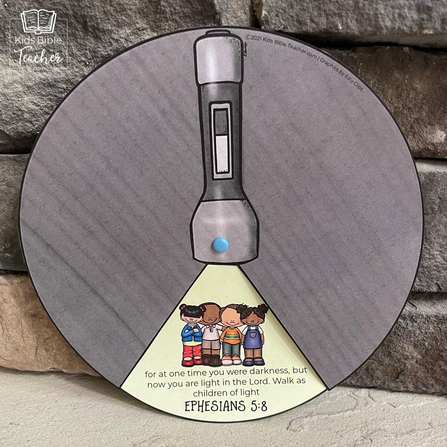Bible Is My Light Spinner Craft for Kids – Kids Bible Teacher