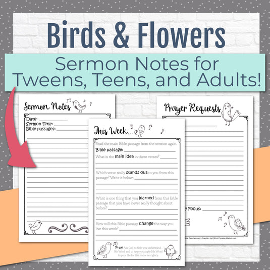 Sermon Notes – Kids Bible Teacher