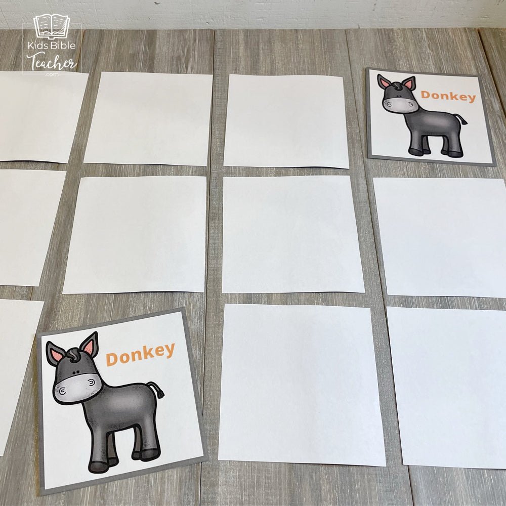 Jesus' Birth Christmas Match Game - Nativity Bible Memory Game for Kid ...