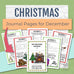 December Journal Pages with Bible Verses - Christmas Journal Pages for ...