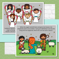 Jesus' Birth Posters and Mini Cards for Christmas – Kids Bible Teacher
