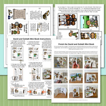 David and Goliath Mini Book Bible Craft for Kids – Kids Bible Teacher