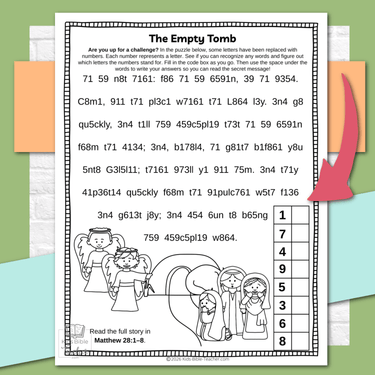Jesus' Resurrection Easter Bible Story Activity Pages – Kids Bible Teacher