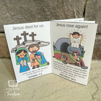 "Jesus Is Risen" Mini Book Easter Bible Craft for Kids – Kids Bible Teacher