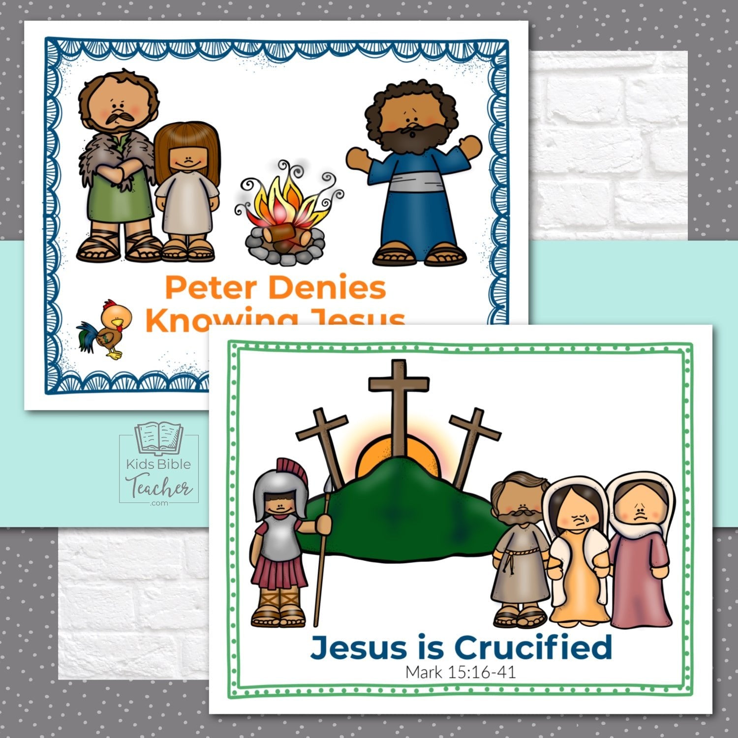 Jesus' Death and Resurrection Teaching Posters and Mini Cards - Easter ...