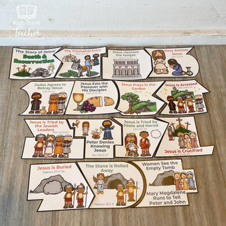 Jesus' Death and Resurrection Easter Story Floor Puzzle for Kids – Kids ...