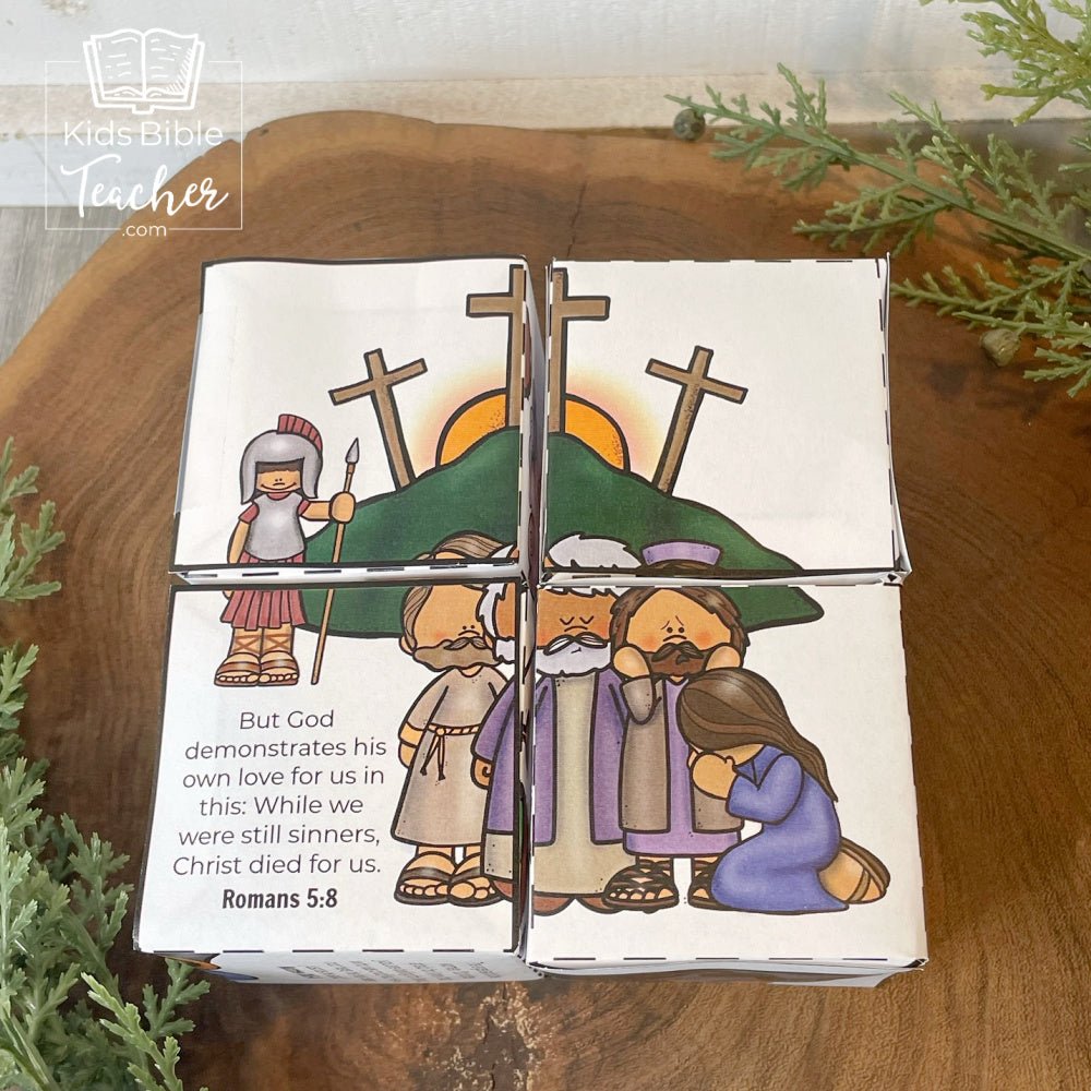 Easter Story Box Puzzle Craft Jesus' Resurrection Activity for Kids ...