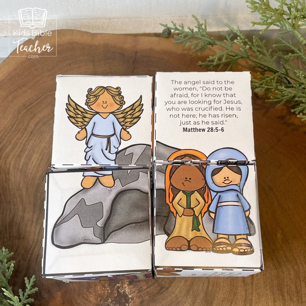 Easter Story Box Puzzle Craft Jesus' Resurrection Activity for Kids ...