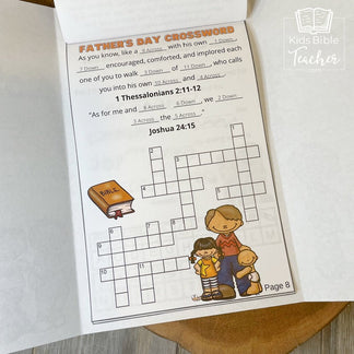Father's Day Craft Activity Notebook with Bible Verses for Kids – Kids ...