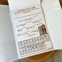 Father's Day Craft Activity Notebook with Bible Verses for Kids – Kids ...