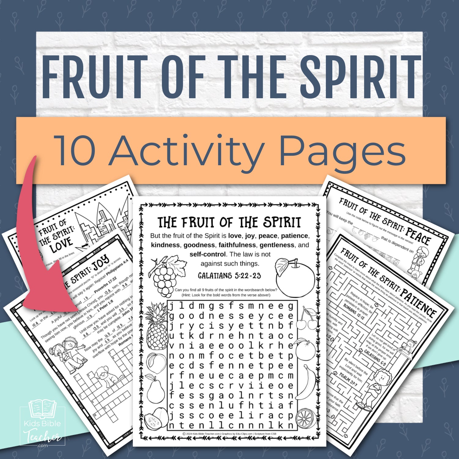 Fruit of the Spirit Activity Pages – Kids Bible Teacher