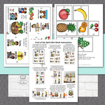 Fruit of the Spirit Mini Book Craft for Kids featuring Galatians 5:22 ...