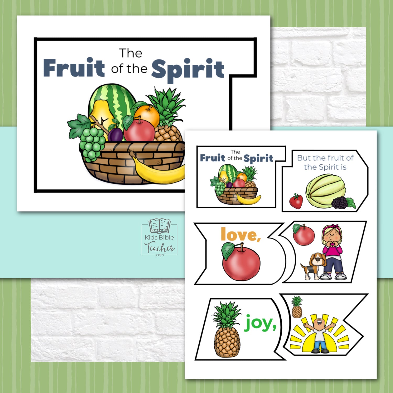 Fruit of the Spirit Puzzle for Kids with Galatians 5:22-23 – Kids Bible ...