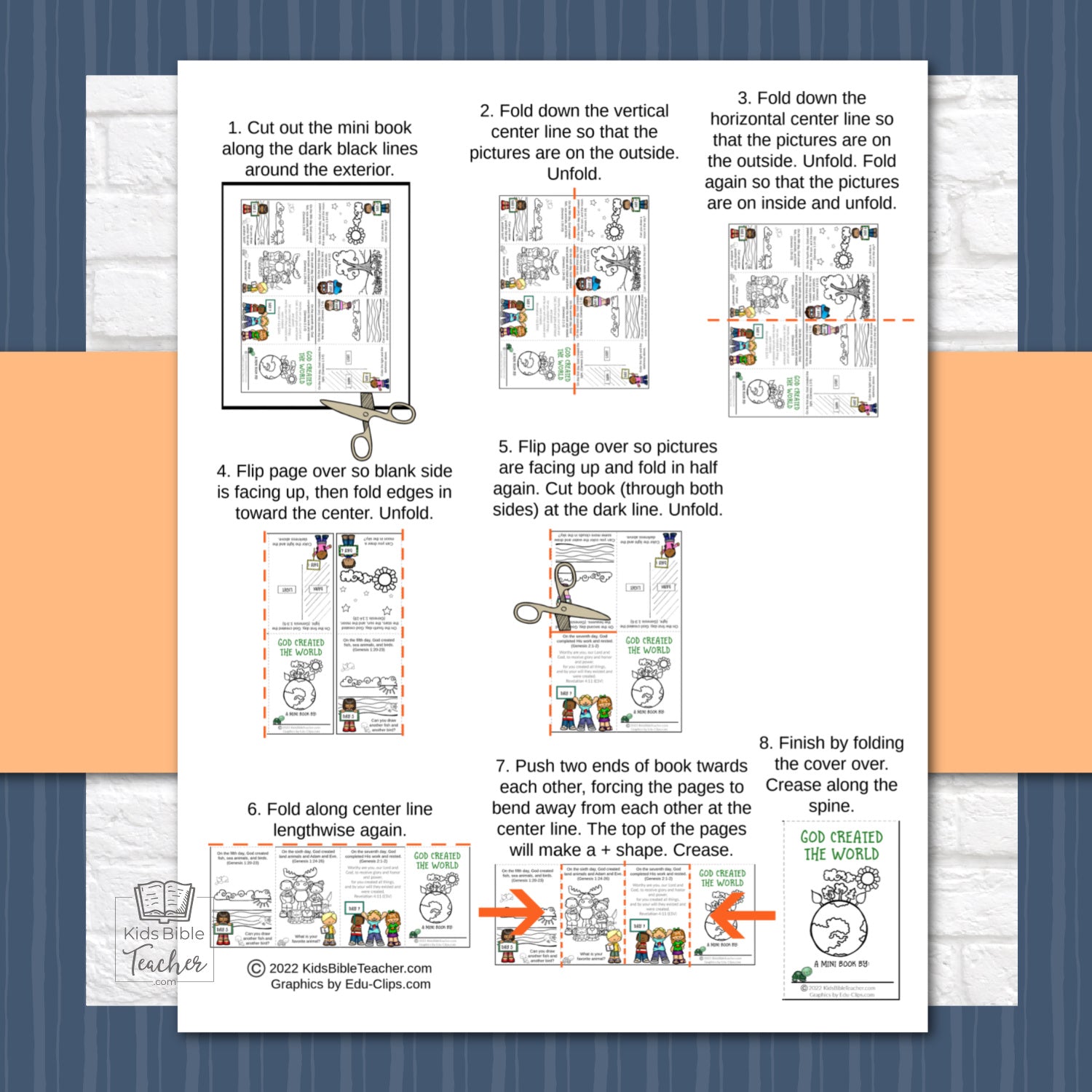 Creation Mini Book Craft – Kids Bible Teacher