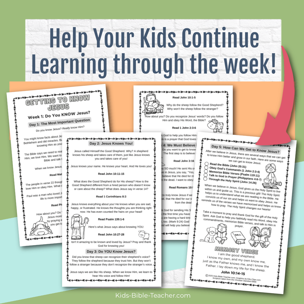 Getting to Know Jesus Complete Bible Lesson – Kids Bible Teacher