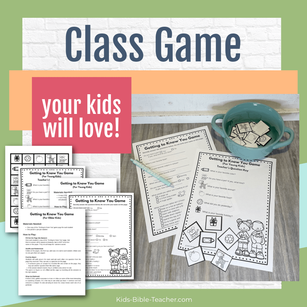 Getting to Know Jesus Complete Bible Lesson – Kids Bible Teacher