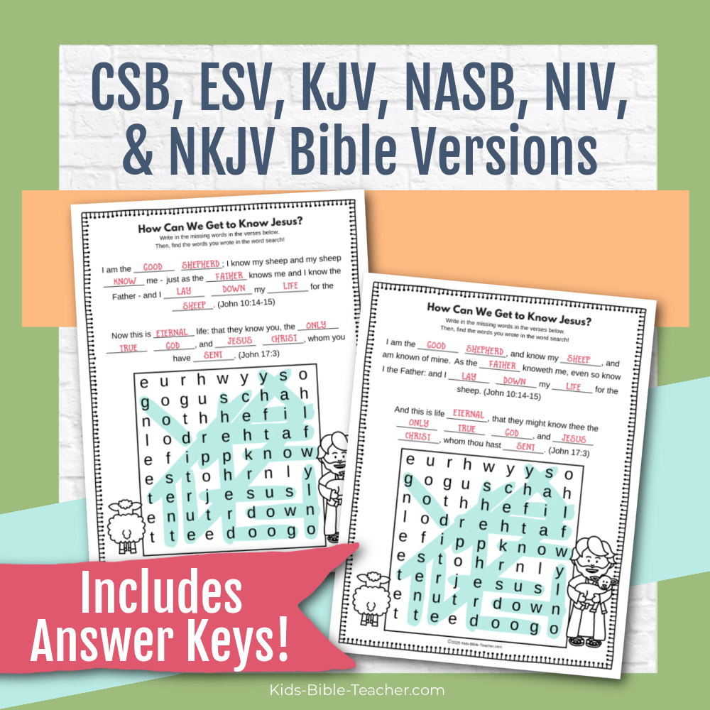 Getting to Know Jesus Complete Bible Lesson – Kids Bible Teacher