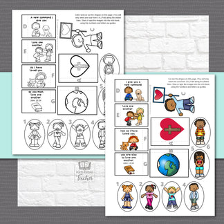 God Loves Me Mini Book Craft for Kids with Bible Verses about God's Lo – Kids Bible Teacher
