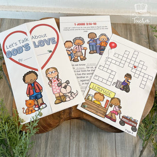 God's Love Activity Notebook | Valentine's Bible Craft for Kids – Kids ...