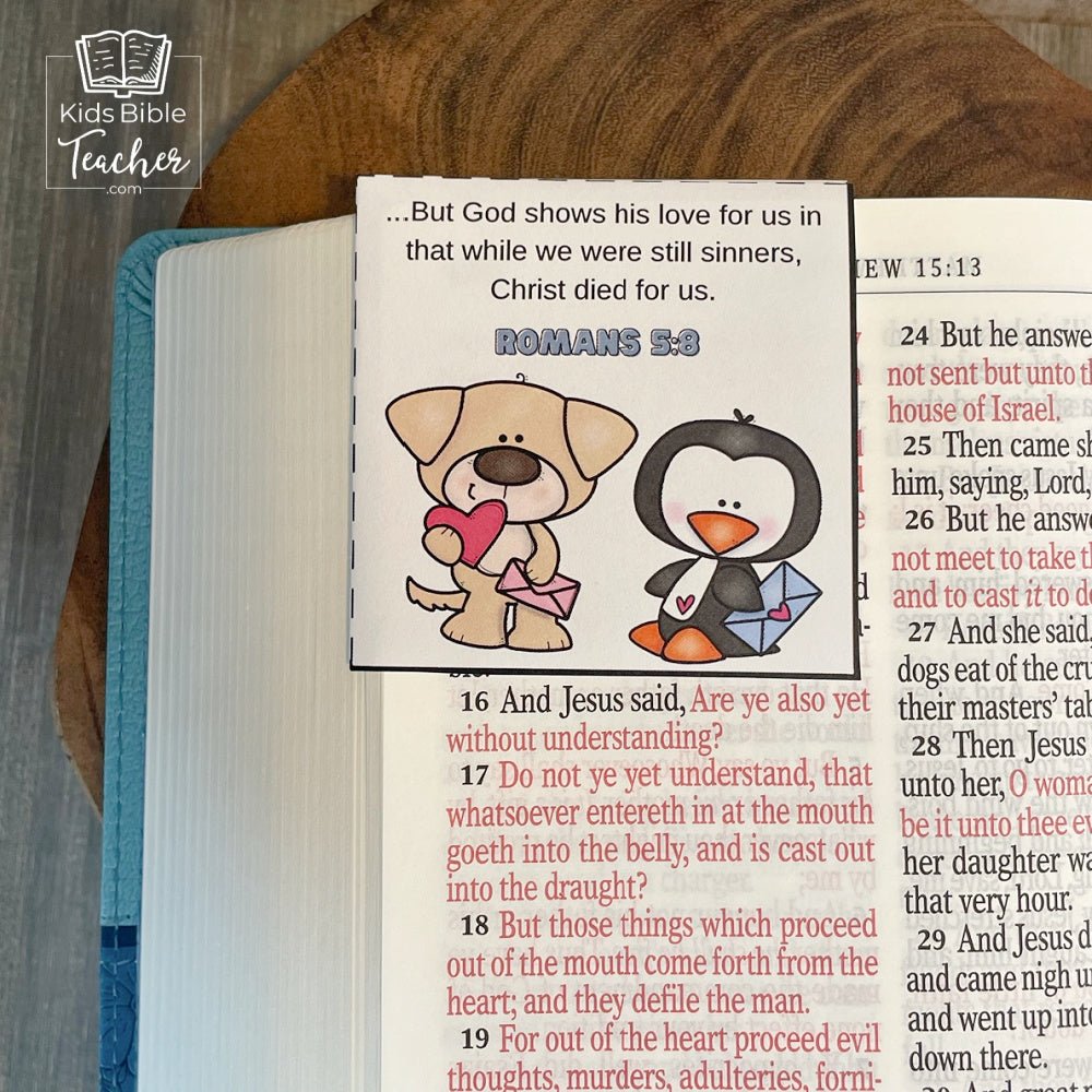 God's Love Animal Corner Bookmarks | Bible Valentine's Craft for Kids ...
