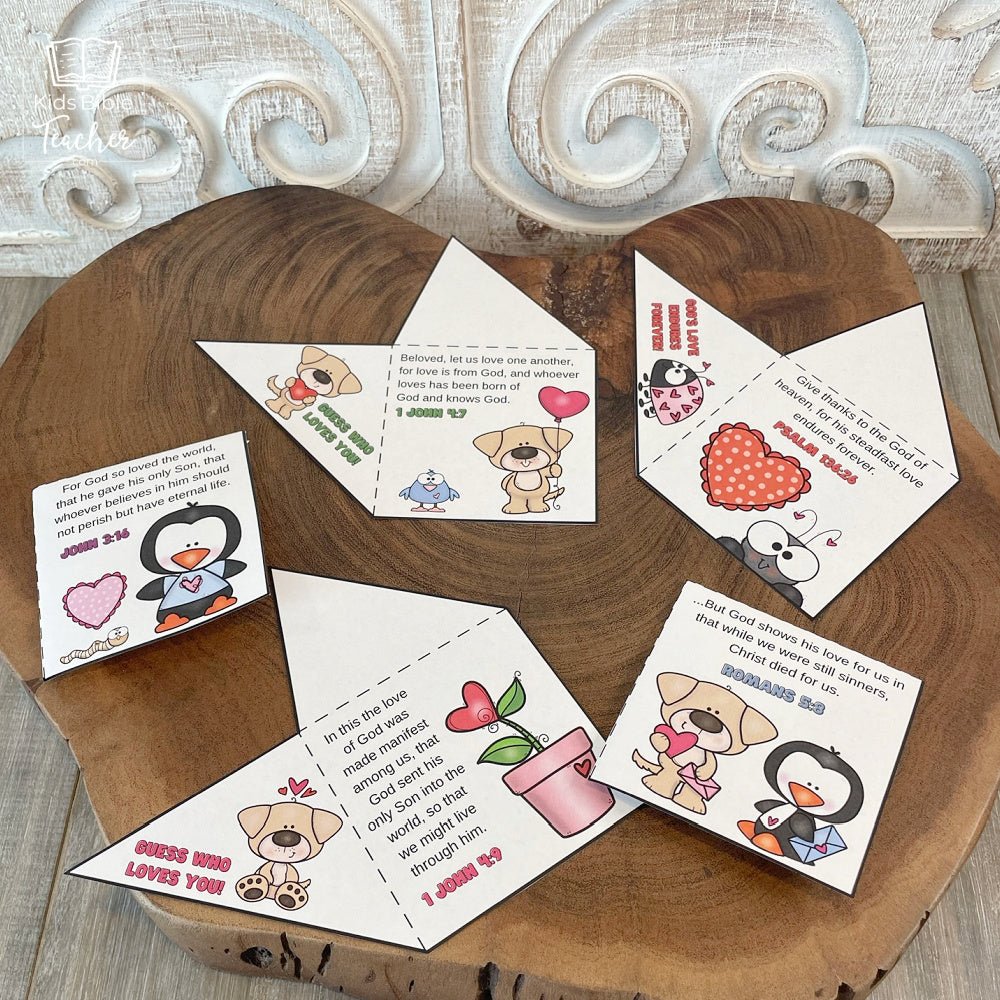 God's Love Animal Corner Bookmarks | Bible Valentine's Craft for Kids ...