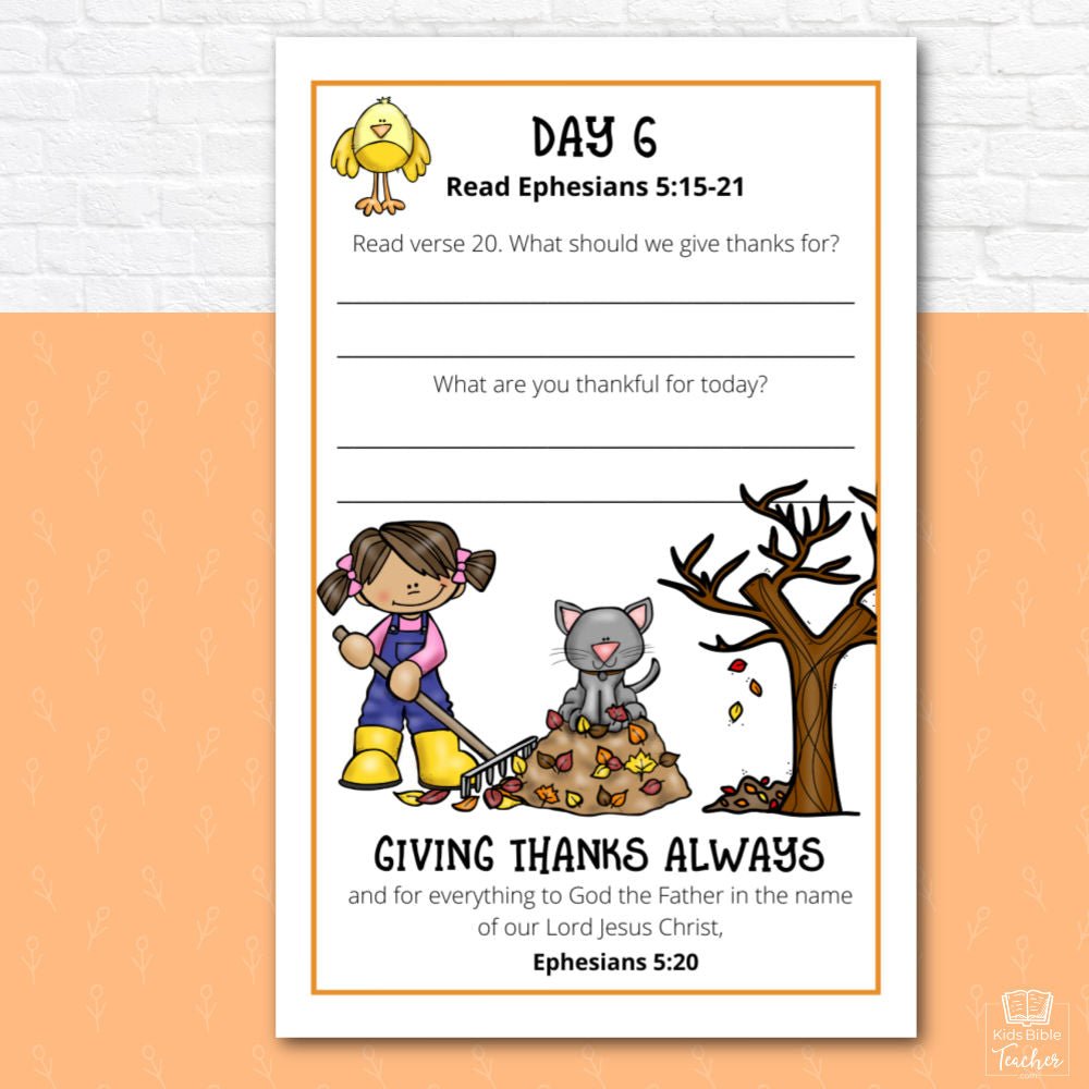 Thanksgiving Journal Pages with Thanksgiving Bible Verses UNDATED ...