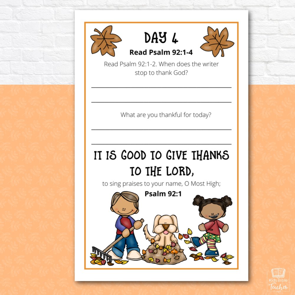 Thanksgiving Journal Pages with Thanksgiving Bible Verses UNDATED ...