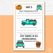 Thanksgiving Journal Pages with Thanksgiving Bible Verses UNDATED ...