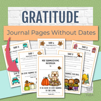 Thanksgiving Journal Pages with Thanksgiving Bible Verses UNDATED ...