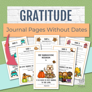 Thanksgiving Journal Pages with Thanksgiving Bible Verses UNDATED ...