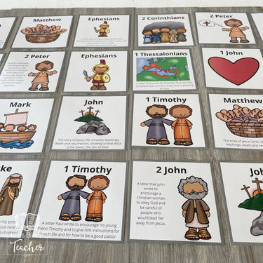 Bible Match Game - Bible Memory Game for New Testament Books of the Bi ...