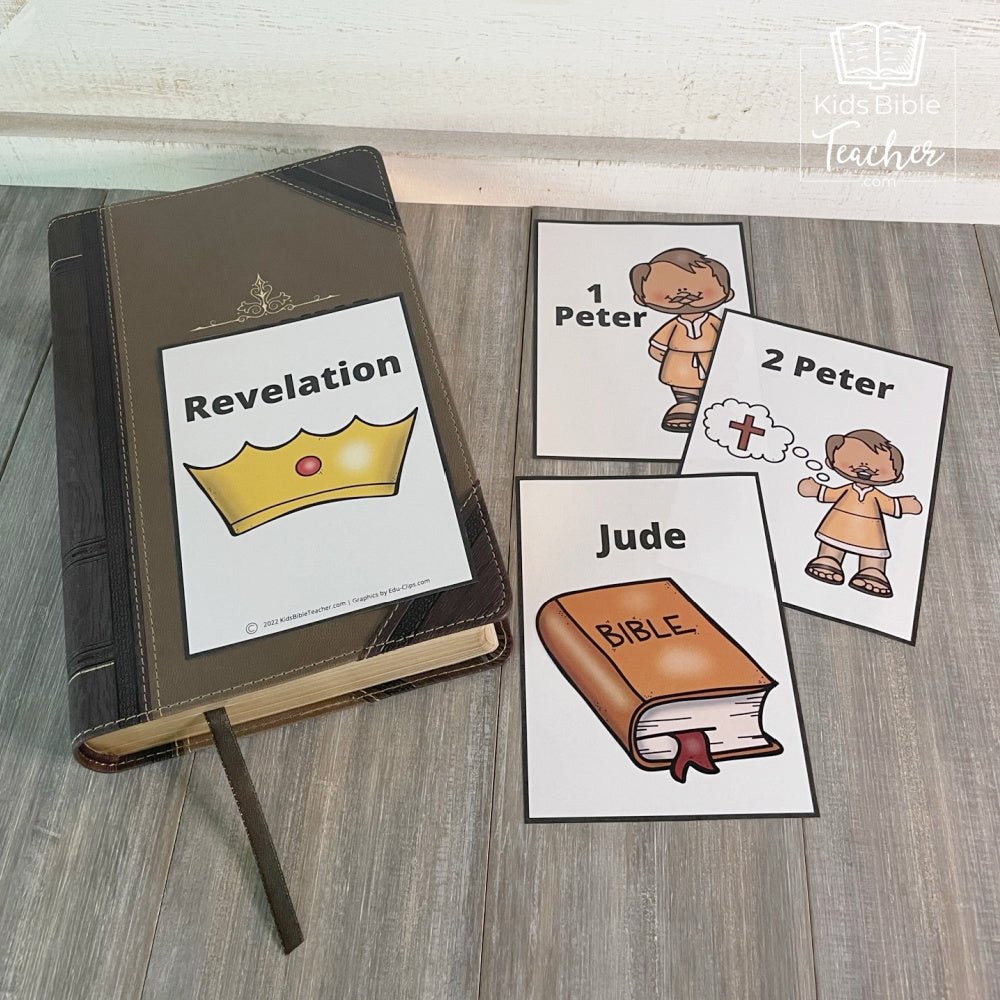 New Testament Books of the Bible Flash Cards with Pictures for Kids ...