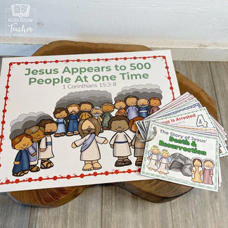 Jesus' Death and Resurrection Teaching Posters and Mini Cards - Easter ...
