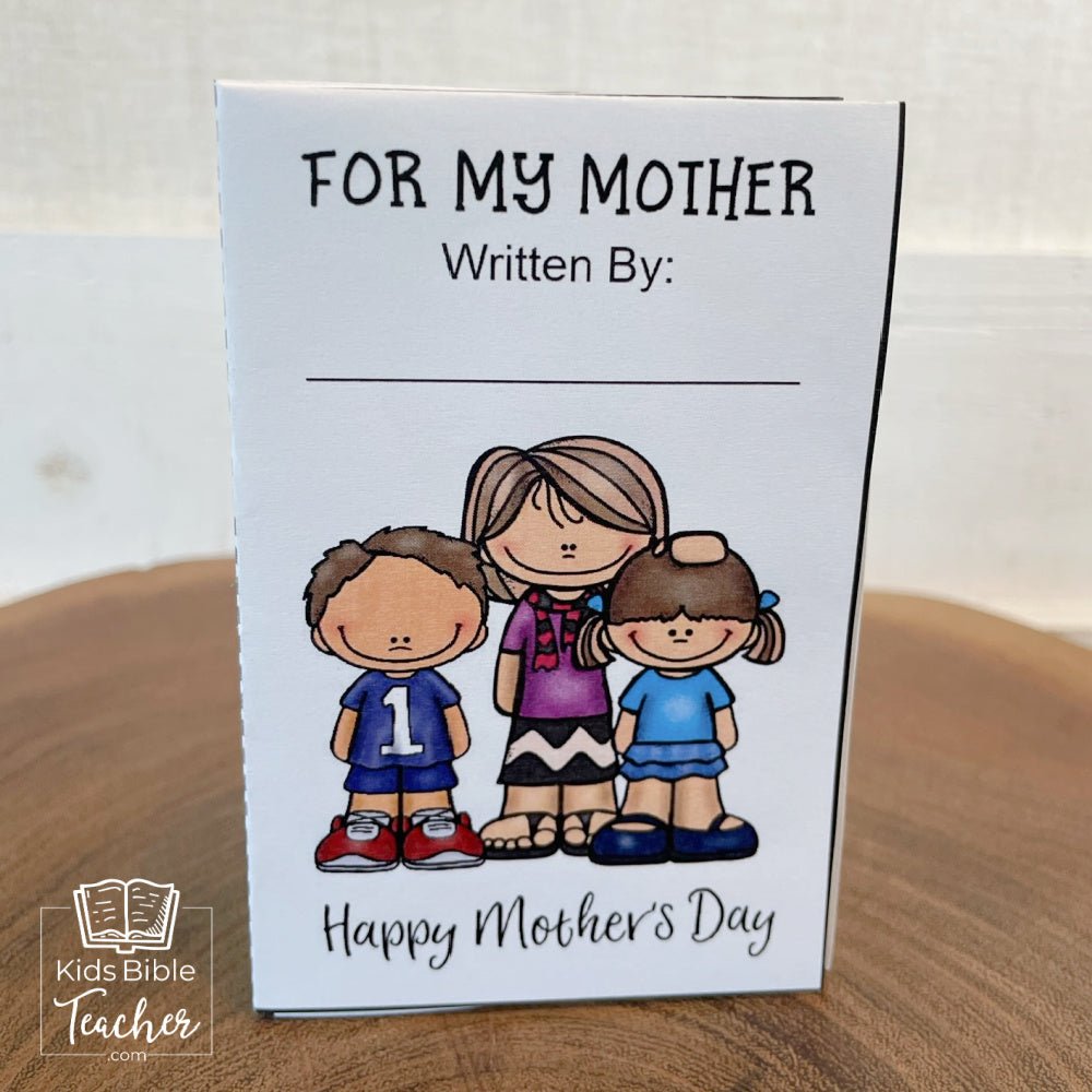 Mother's Day Mini Book Craft with Bible Verses Gift for Moms – Kids ...