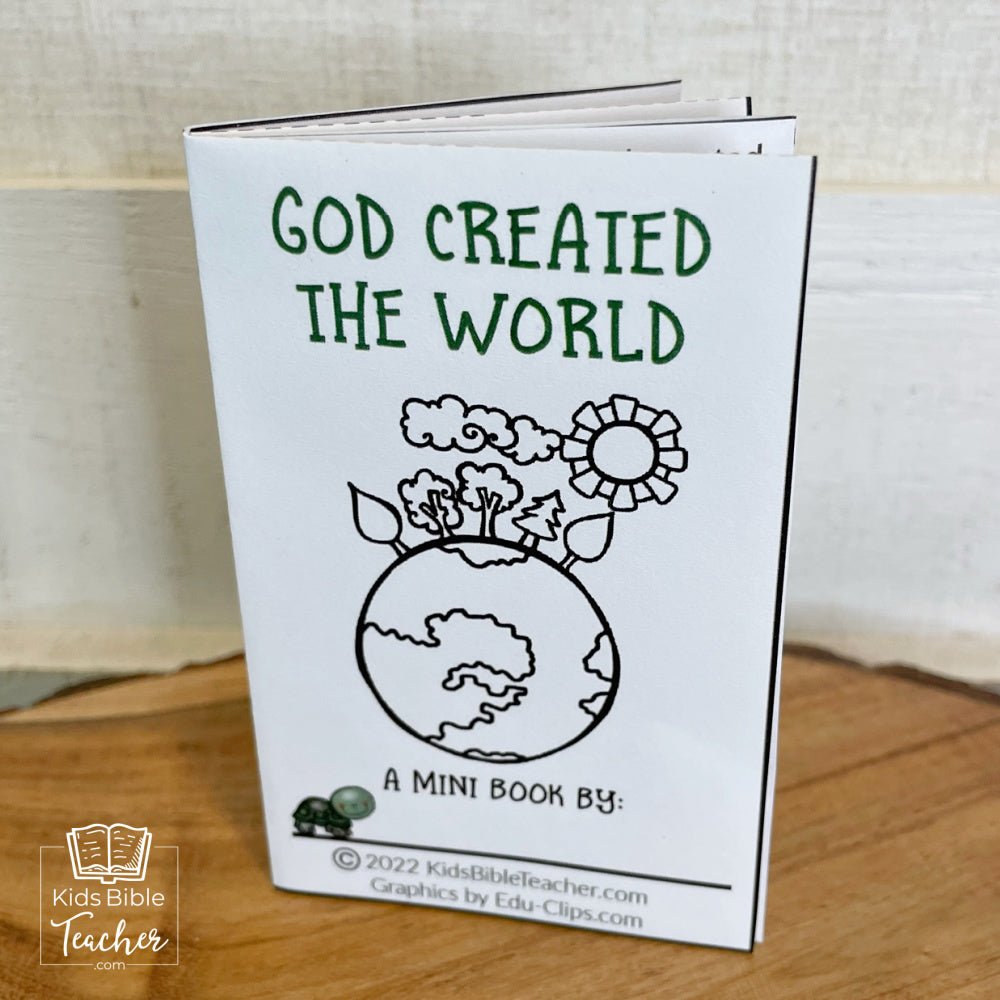 Creation Mini Book Bible Craft for Kids – Kids Bible Teacher