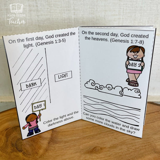 Creation Mini Book Bible Craft for Kids – Kids Bible Teacher