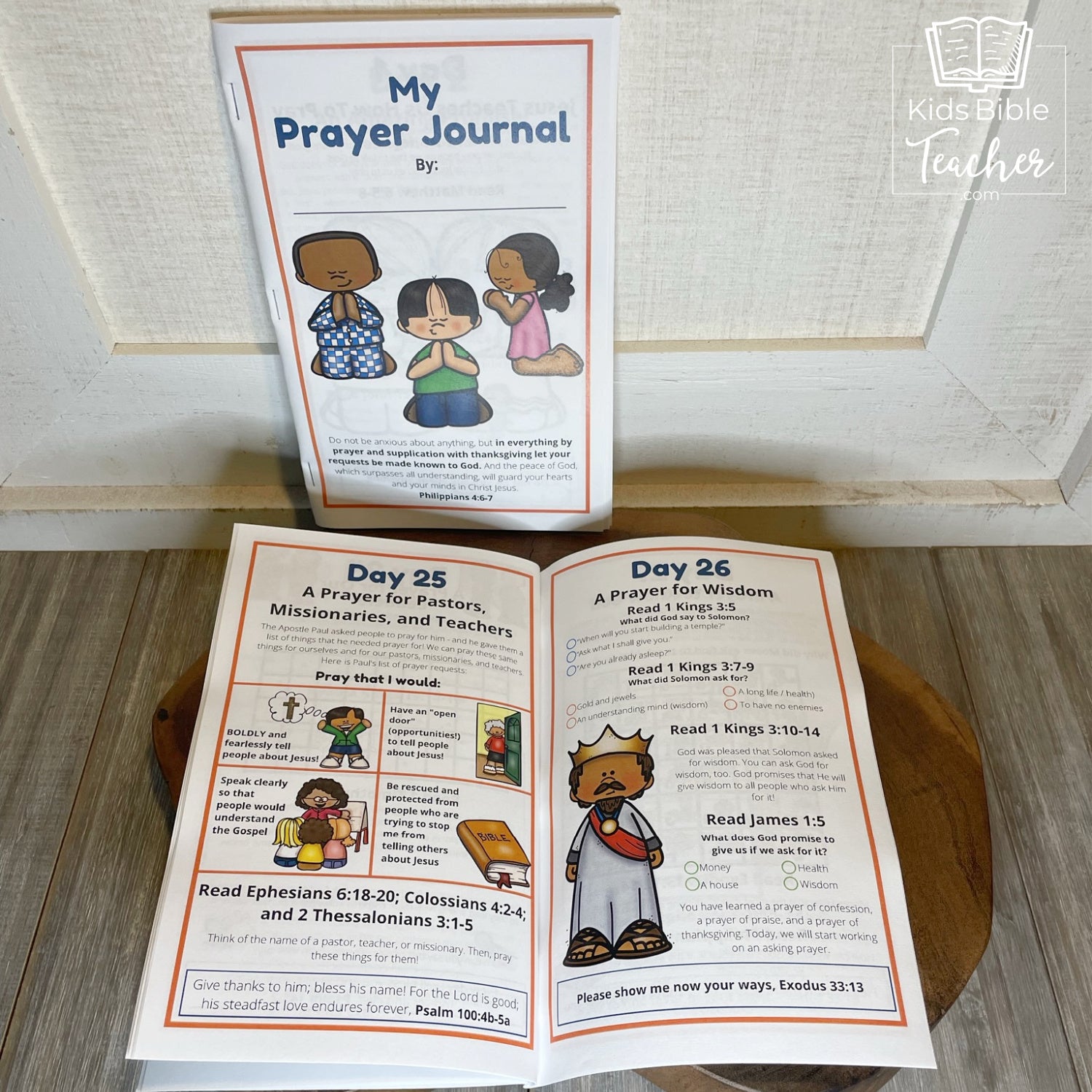 Prayer Journal Pages for Preschoolers and Early Readers – Kids Bible ...