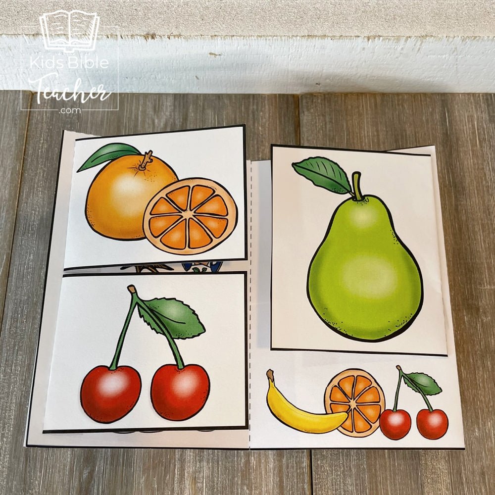 Fruit of the Spirit Mini Book Craft for Kids with Galatians 5:22-23 ...