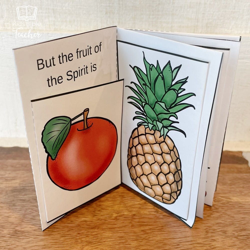 Fruit of the Spirit Mini Book Craft for Kids with Galatians 5:22-23 ...