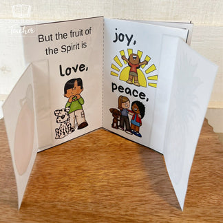 Fruit of the Spirit Mini Book Craft for Kids with Galatians 5:22-23 ...